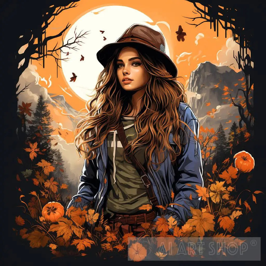 autumn, wanderer, nature, fall, leaves, trees, mountain, child, red...