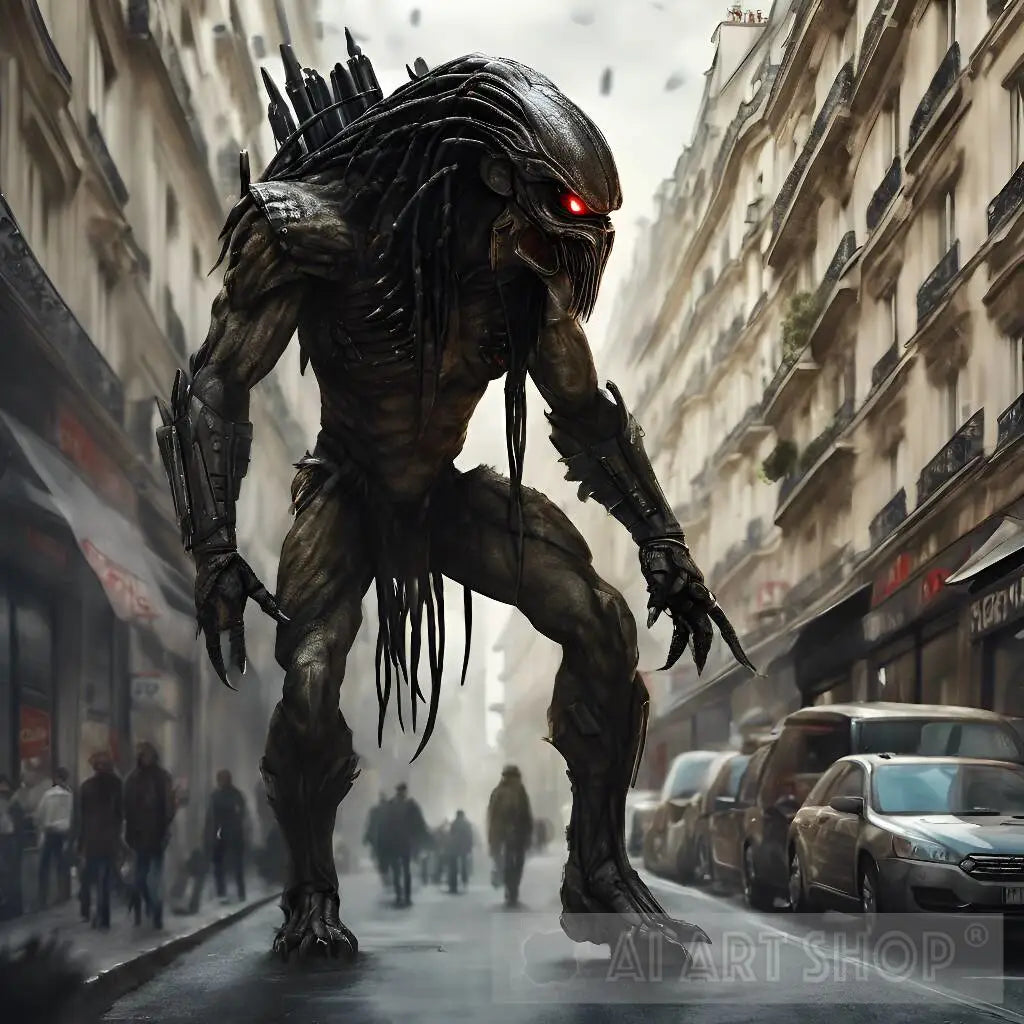 predator in paris streets