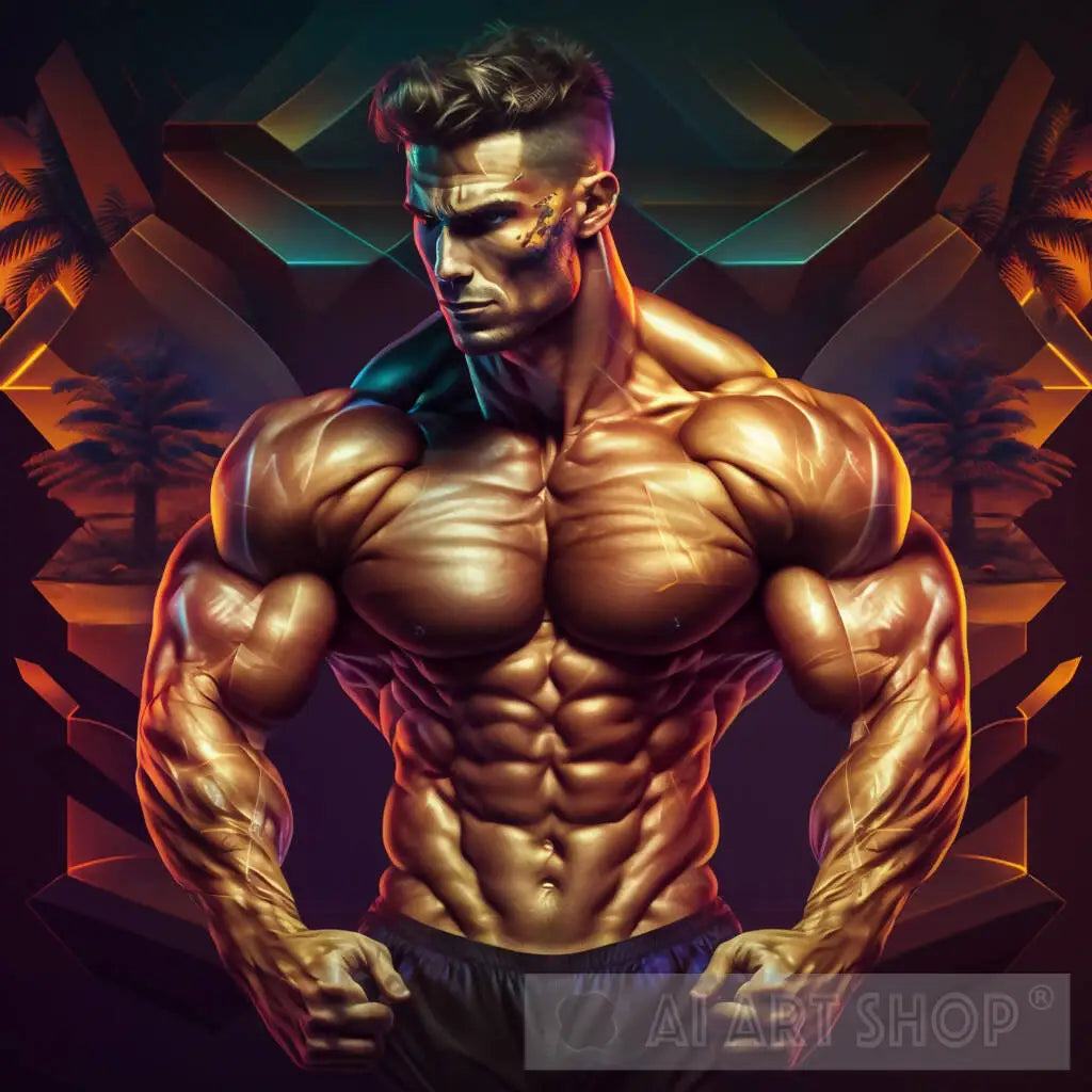ai body builder art