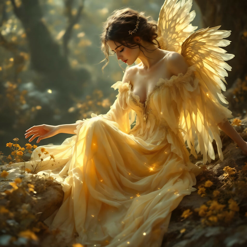Golden Bloom – Angel of Autumn Light