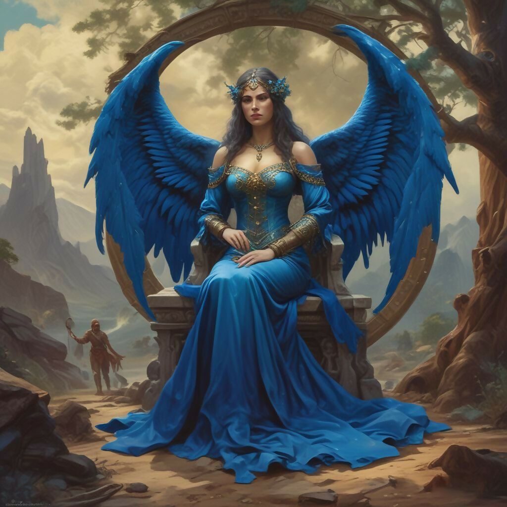 The blue queen of evil