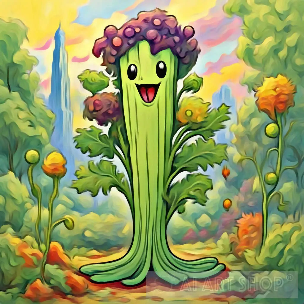 Cissi Celery in the Qreachir Collection - by Fun Art Gallery