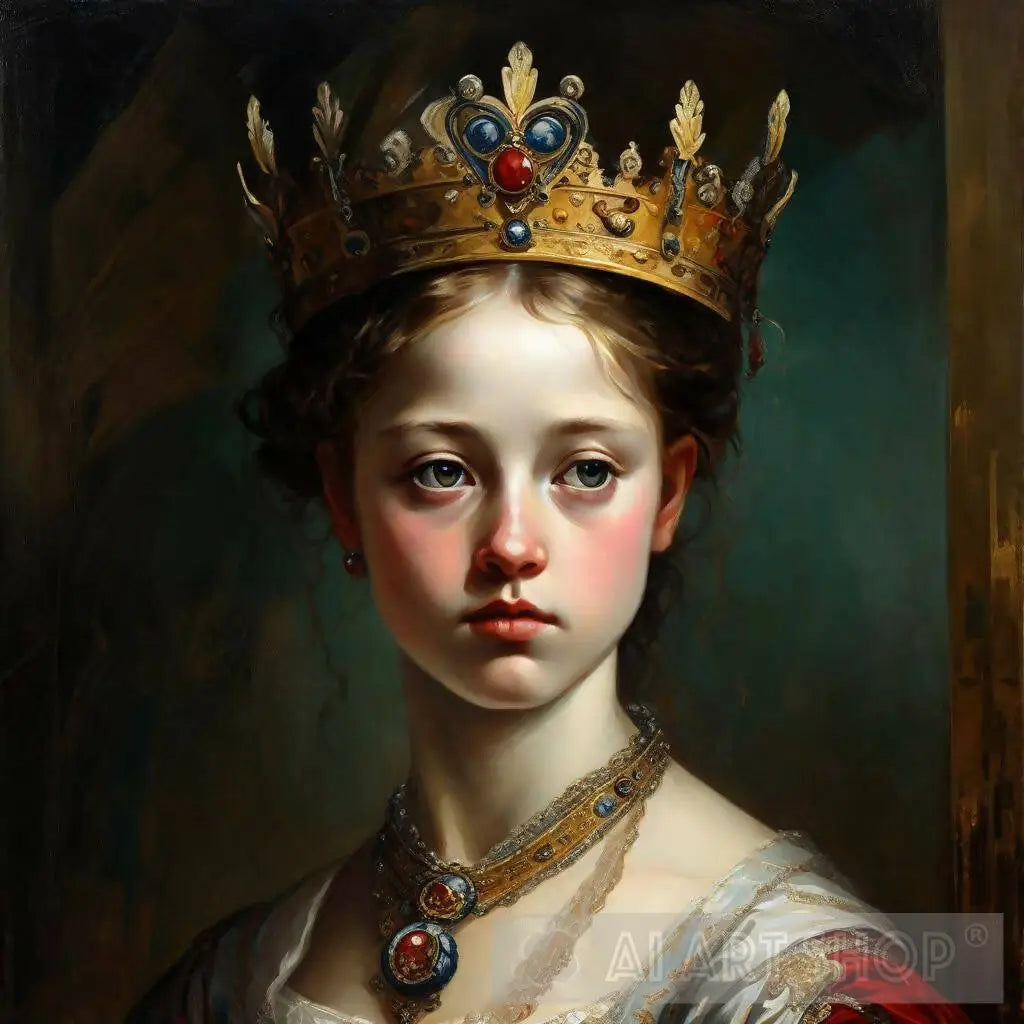 royal family art queen child queen regal ai art inegrity