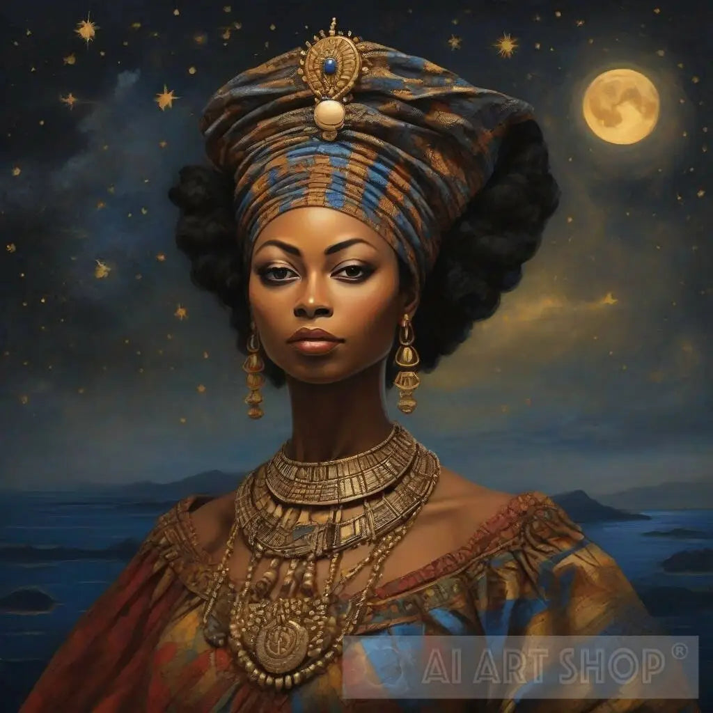 Queen Nzinga, Angola, portrait of queen, queen