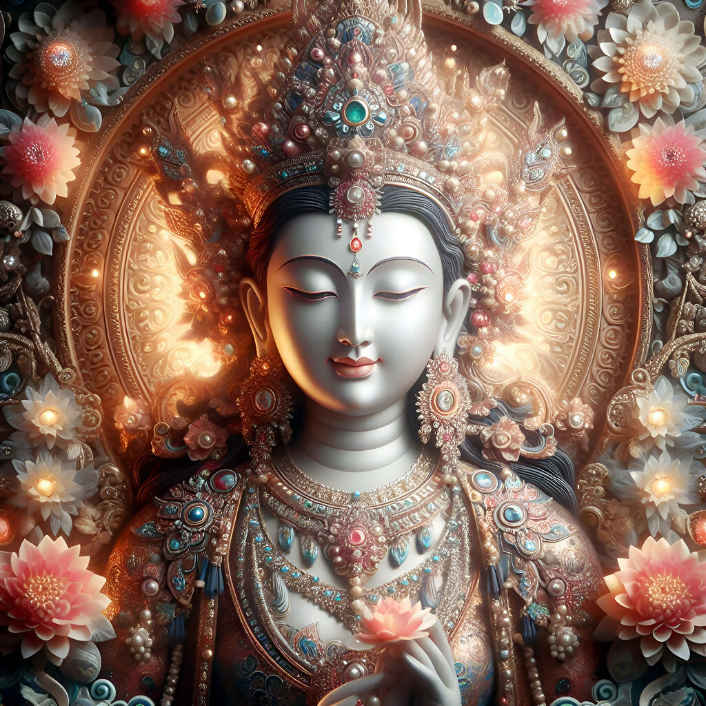 Divine Lotus Radiance - AI-Generated Spiritual Masterpiece