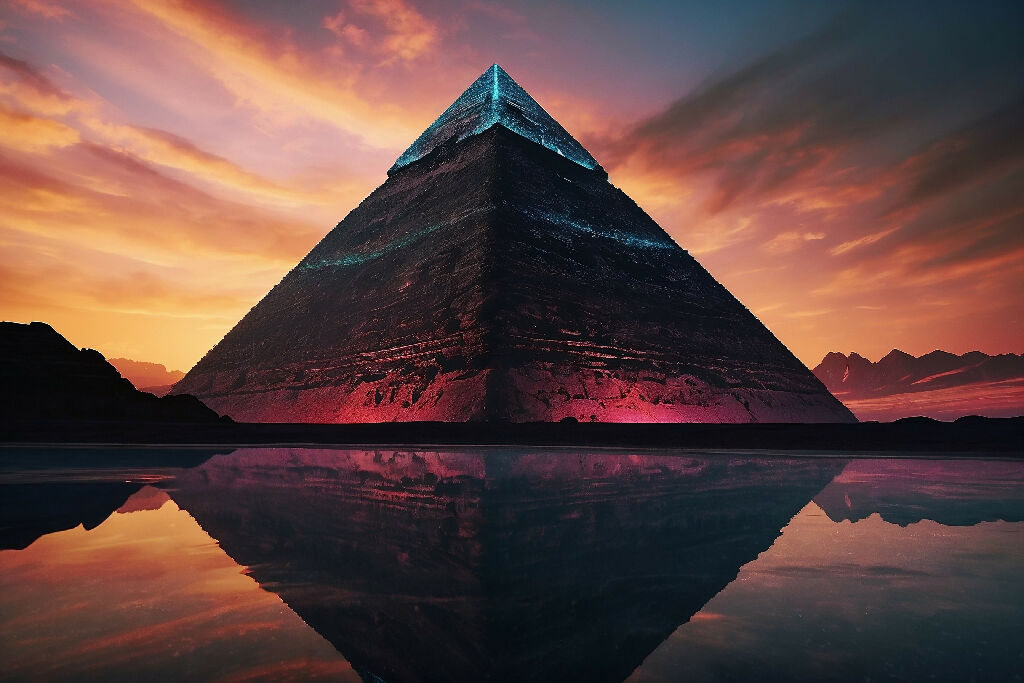 Pyramid at Sunset