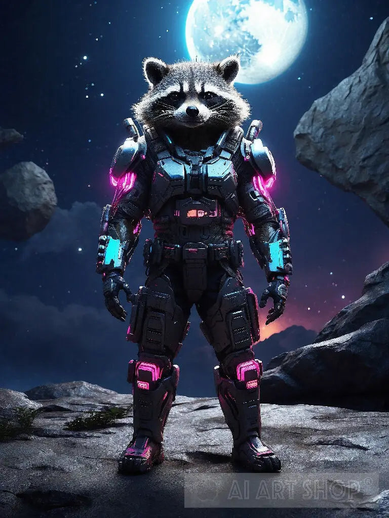 Raccoon in cyborg body #3