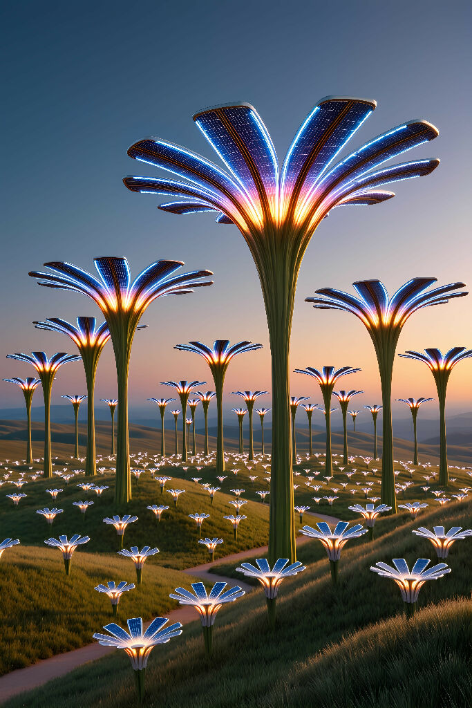 Solar Petal Fields