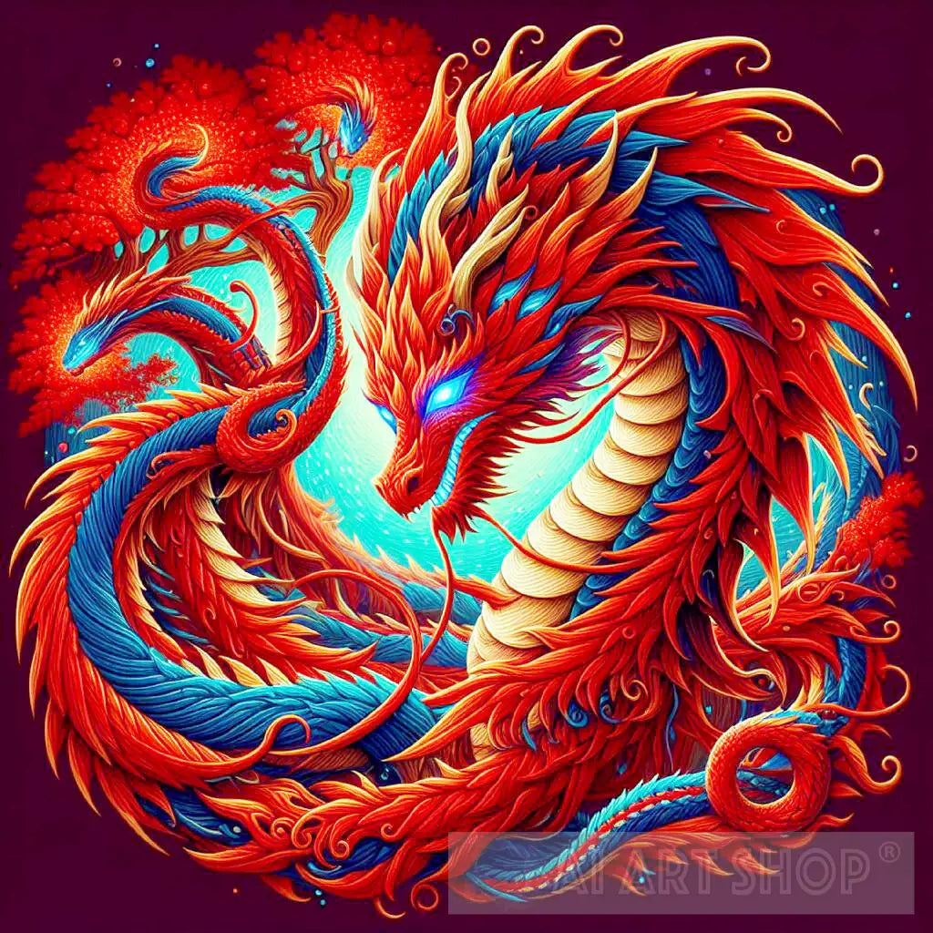 dragon, red, red dragon, fantasy, fire, dragons, cute, mythical, bl...