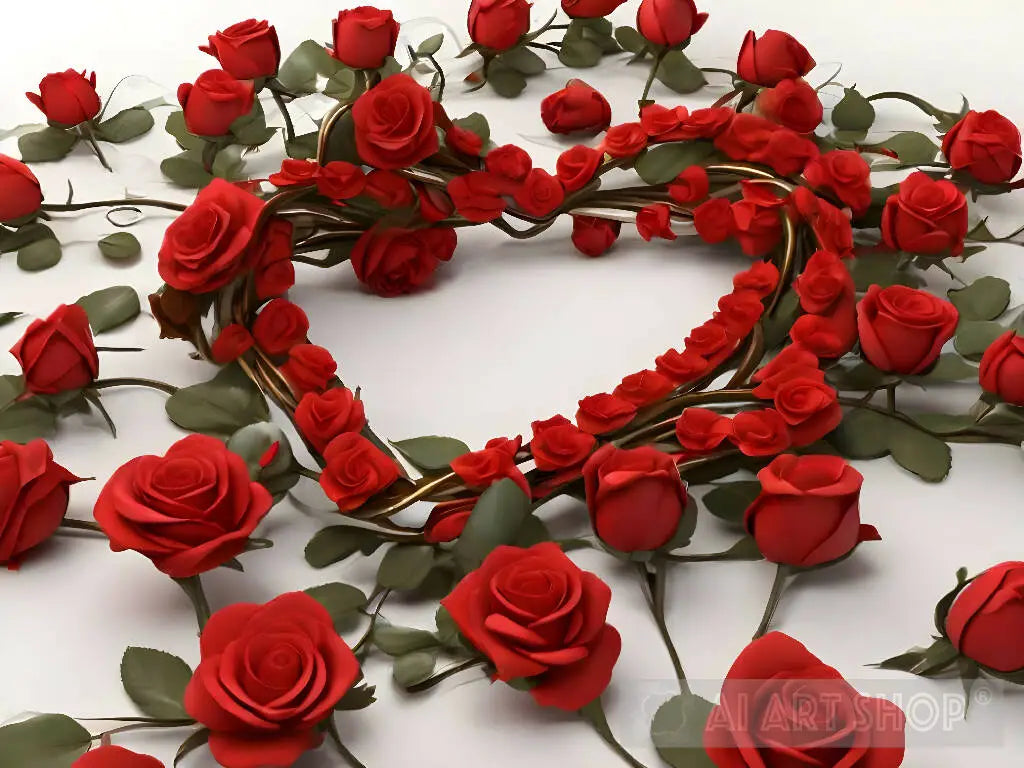 roses, red roses, heart, valentine's day,