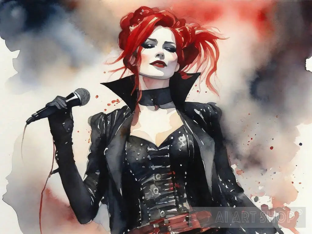 Redhead singer Watercolor