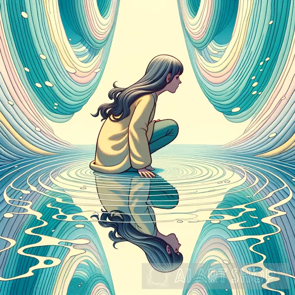 Illustration - Reflective Identity: Self-Exploration