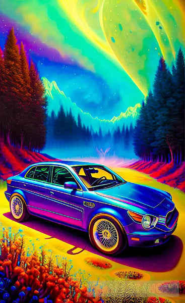 retro fantasy car