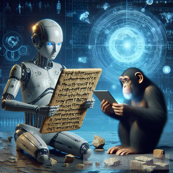 Robot and monkey
