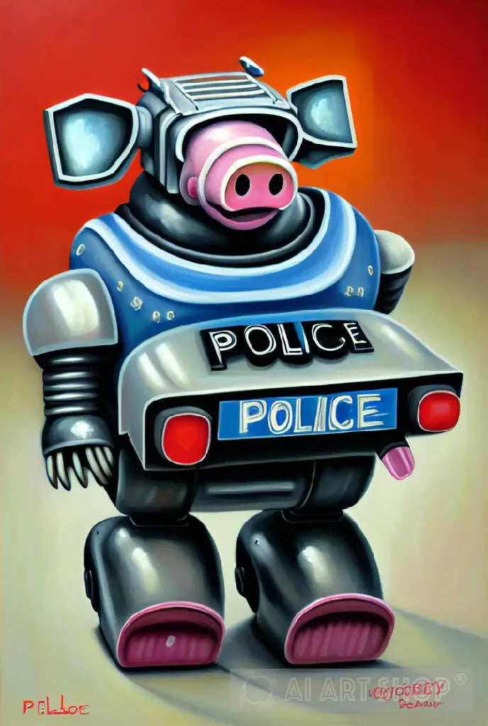 Robot police pig.