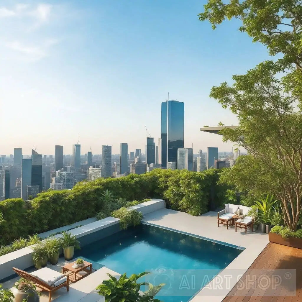 Rooftop oasis - AI landscape