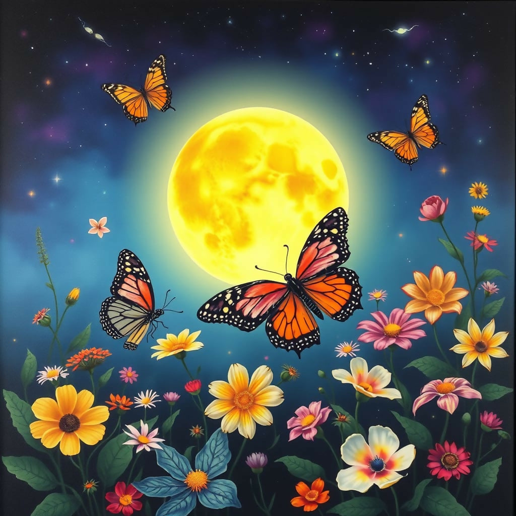 Moon beautiful Butterfly