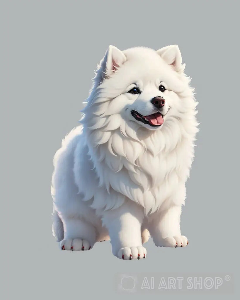 puppy, samoyed, dogs
