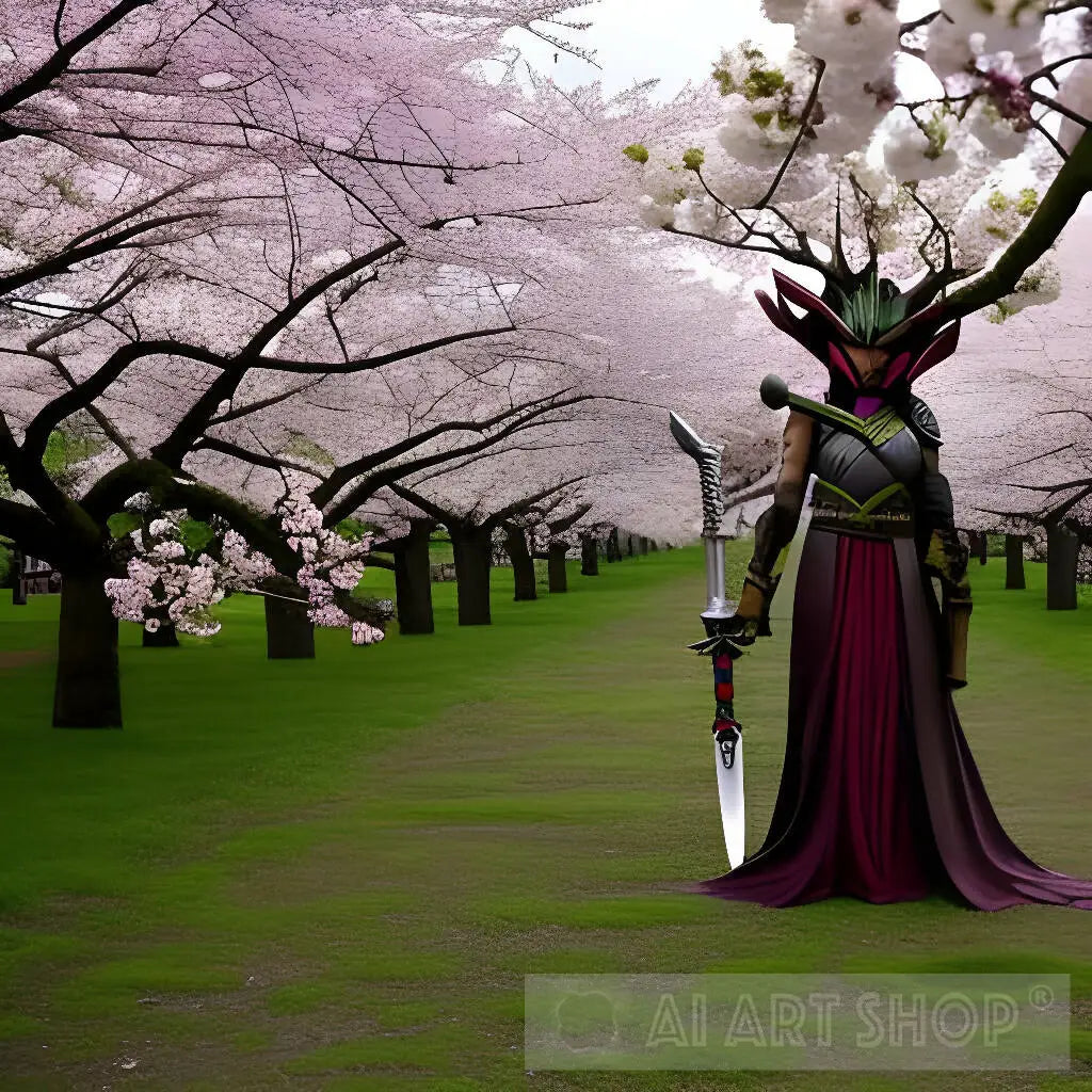 treant ent bryophyte anthropomorphic tree cherry blossom