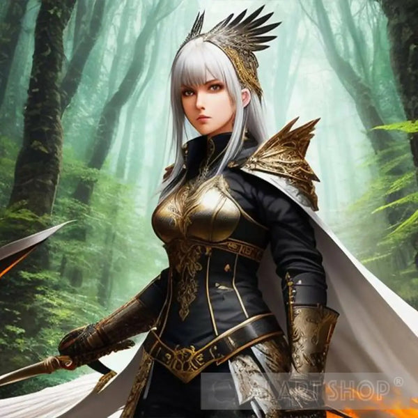 rope elf feather knight helmet armored forest