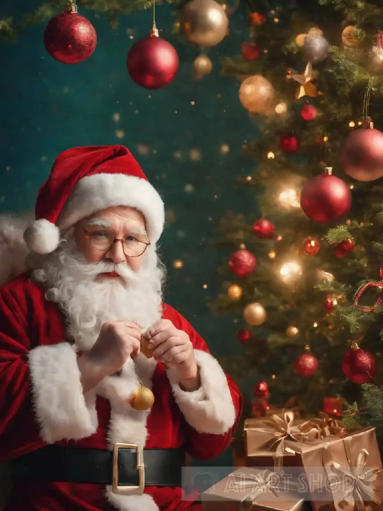 santa claus on christmas day