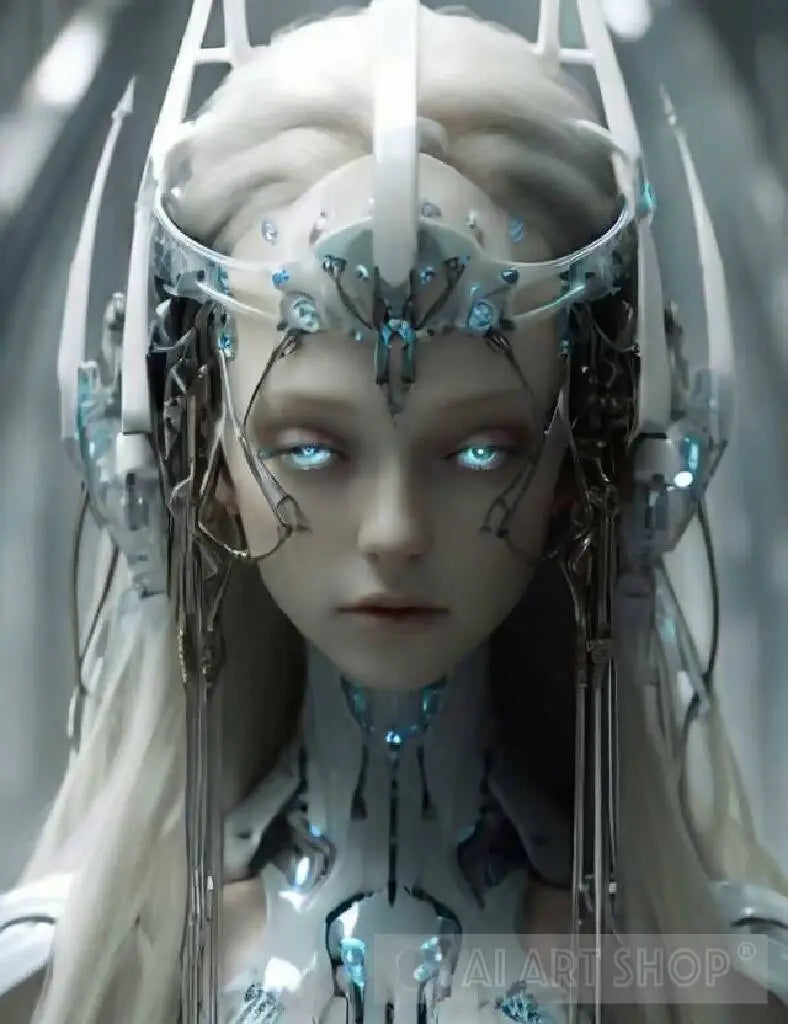 Scary cybernetic girl