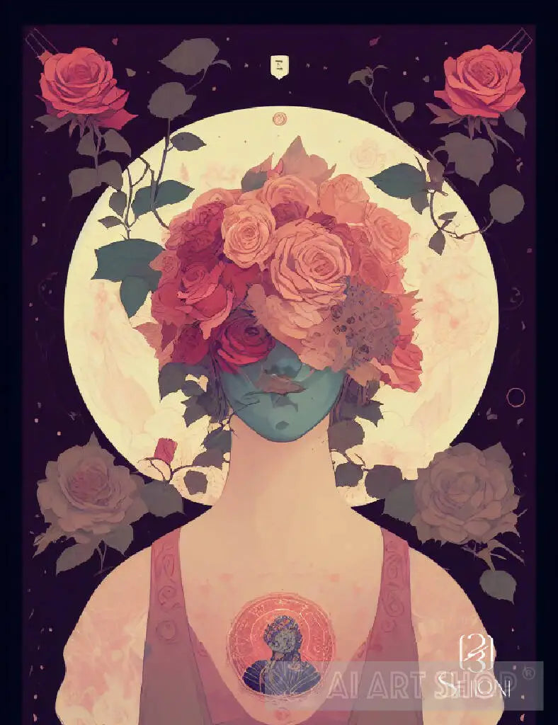 fan art, ai artwork, ai, aigenerated art, flower punk, pop ai art