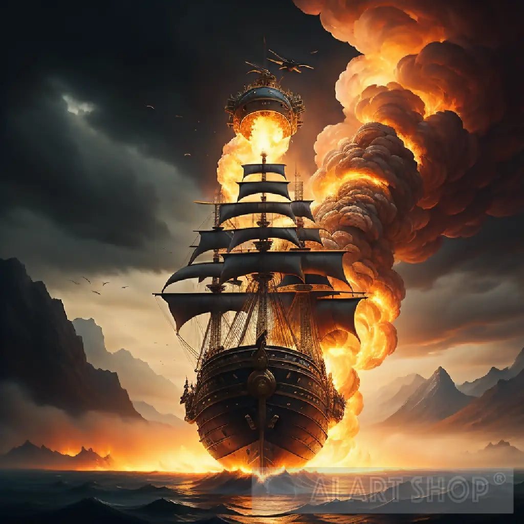 Sea of flames