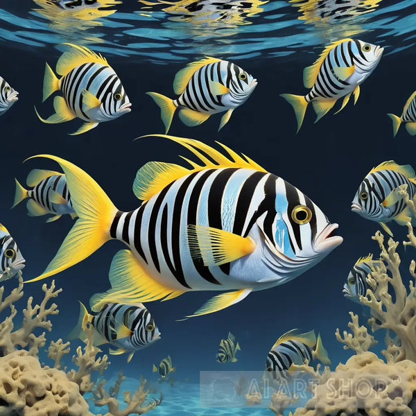 Sea Zebra Fish