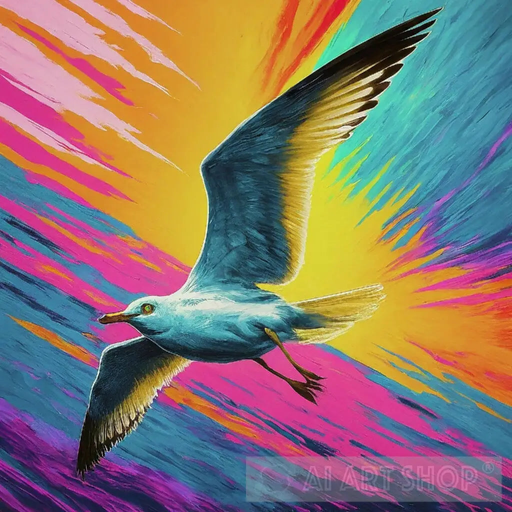 Seagull Pop Art