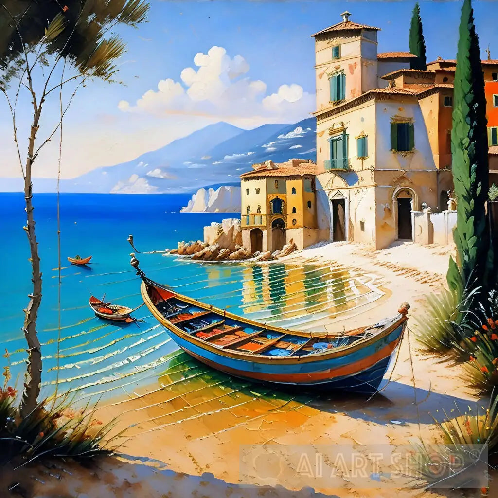 Seaside Village Paintings