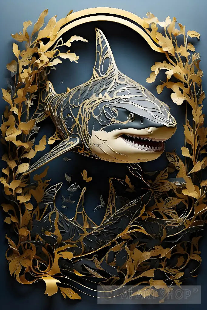 Shark Cave wall art