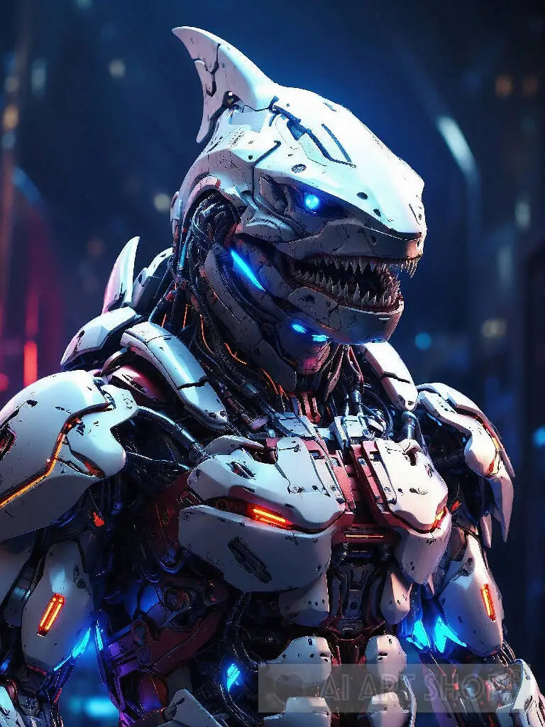 Shark in cyborg body #1