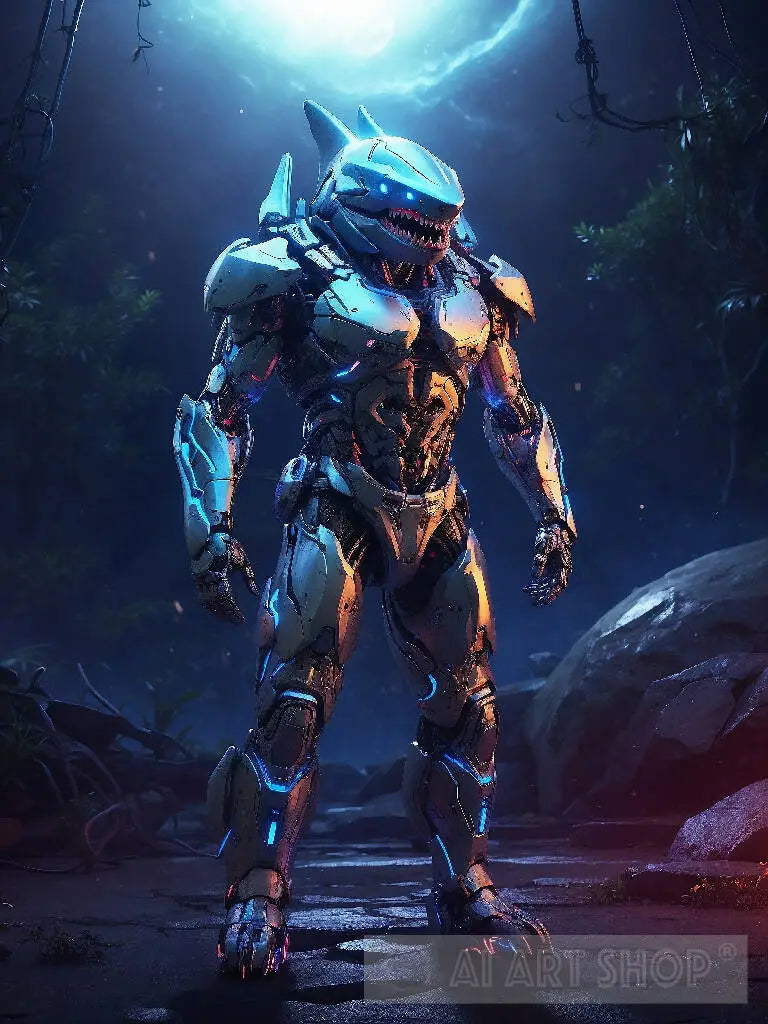 Shark in cyborg body #2