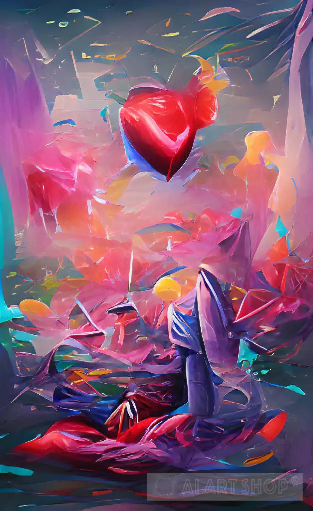 Shattered roses and heart collection