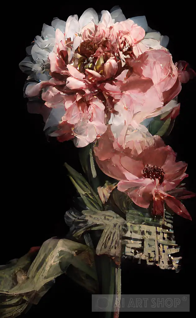 Sheer Care Digital Flowers Nature AI Painting