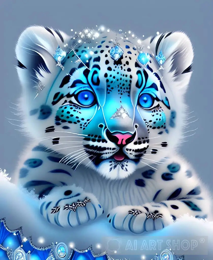 Silver Baby Snow Leopard II