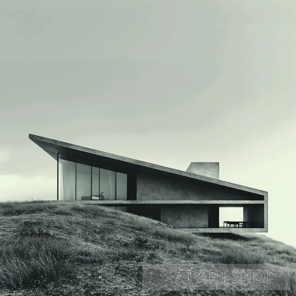 Slope-Side Sanctuary - Modern Minimalist Architecture in Natural La...