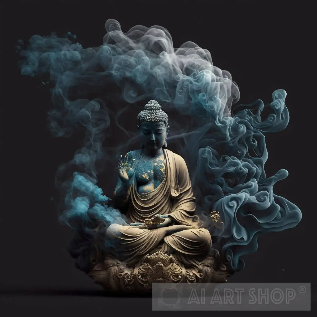 Smoking Buddha bodhisattva dharma enlightenment