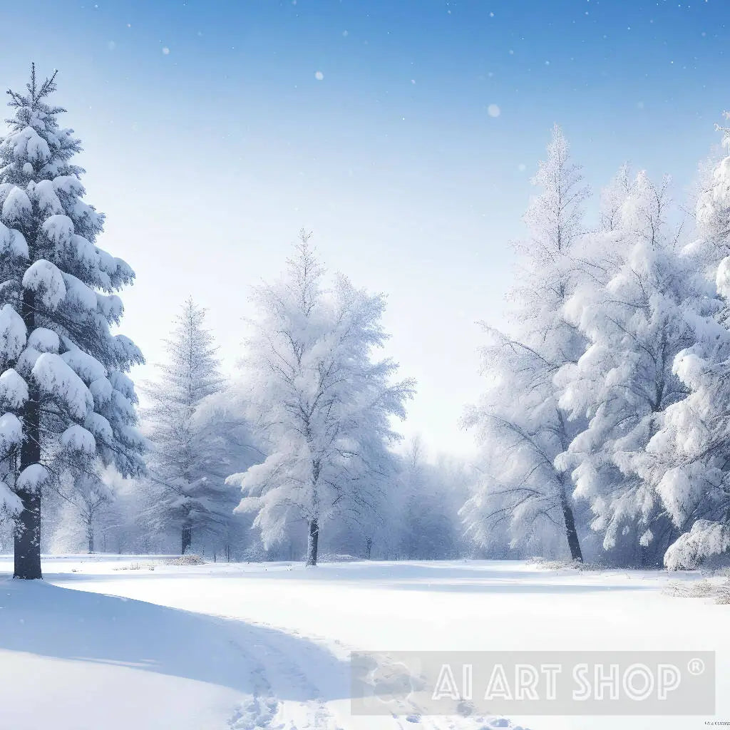 Snowy winter landscape