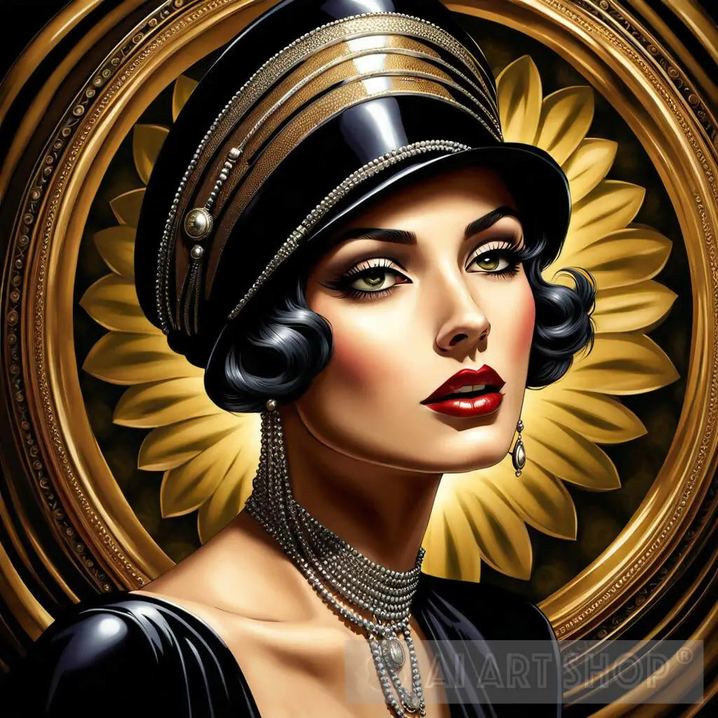 Pretty female vintage portrait