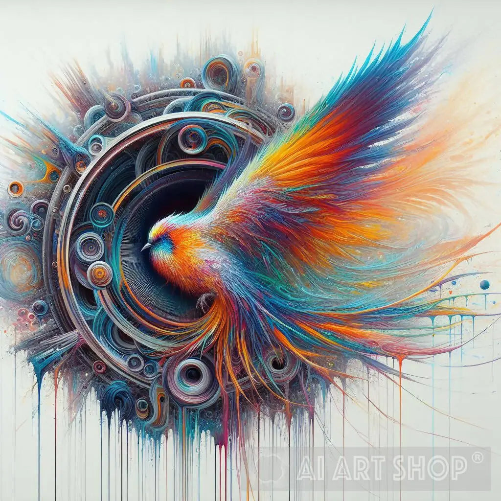 Sonic Plumage: A Cymatic Symphony in Colorful Feathers, Auditory Sy...