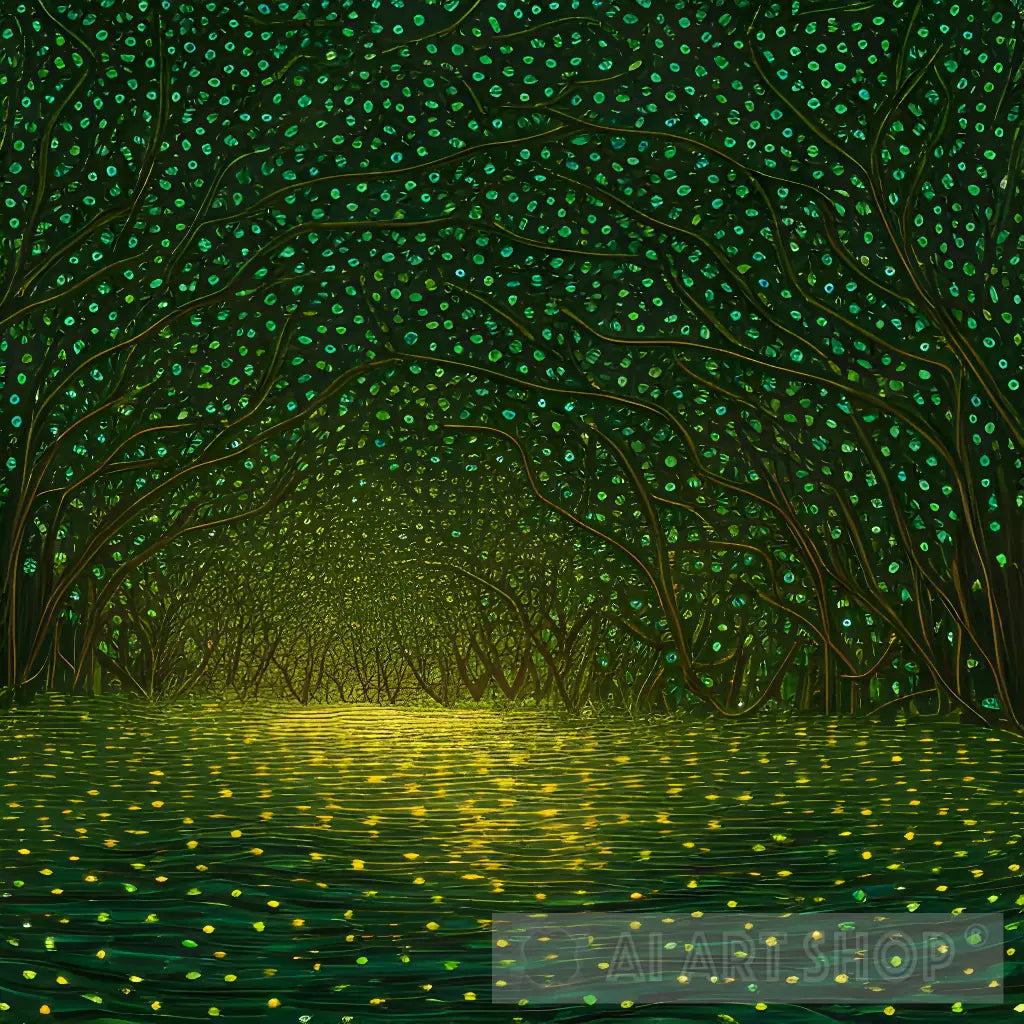 spring, sound, green, water, nature, color, macro, art, light