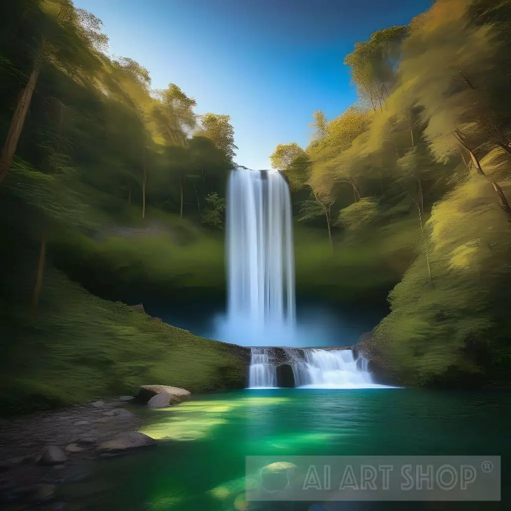 sparkling waterfalls