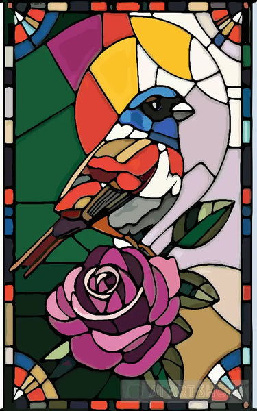 Sparrow and a rose 02