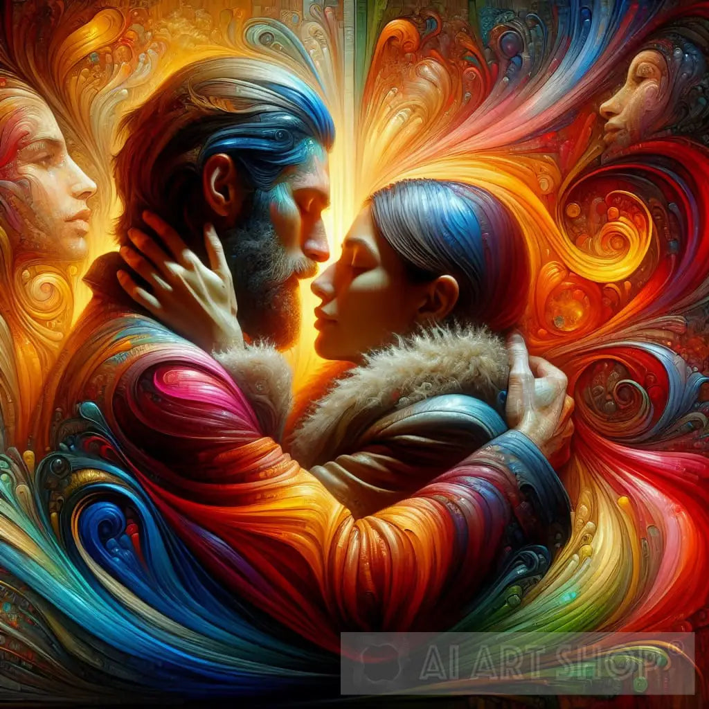 psychedelic colors eternakl lovers spiralling lovers