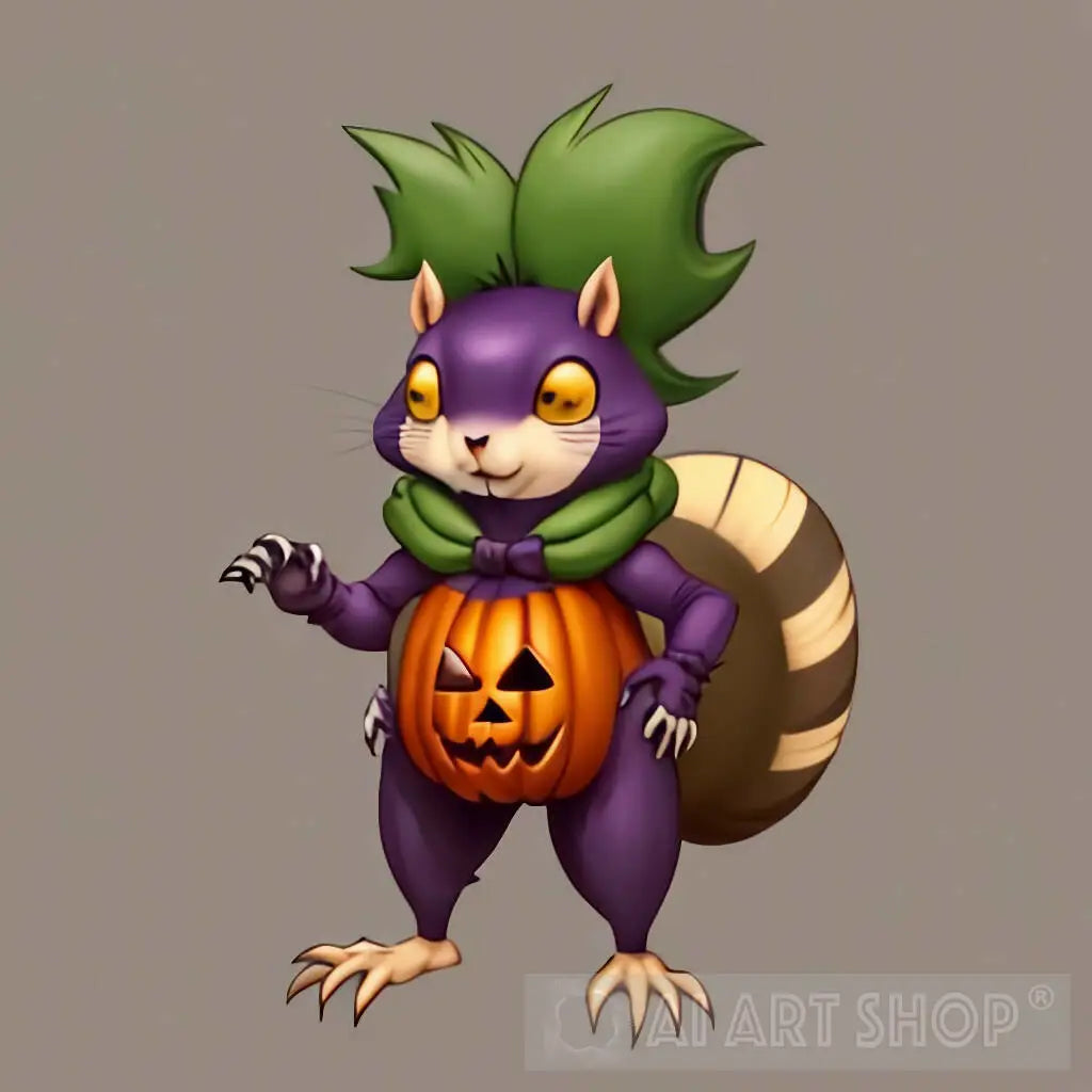 Squirel Character Halloween Creature 1st Concept