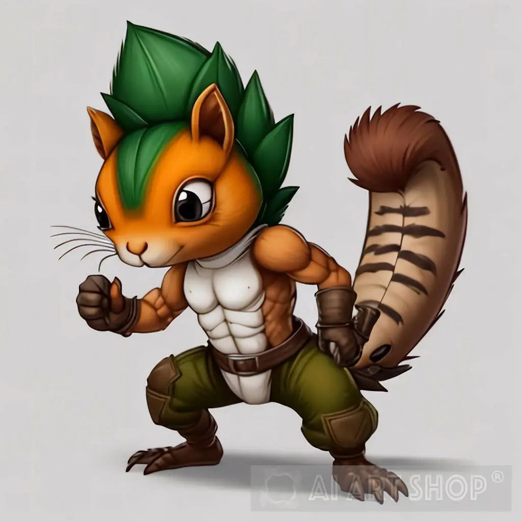 Squirel Character SuperHero Male 1st Concept