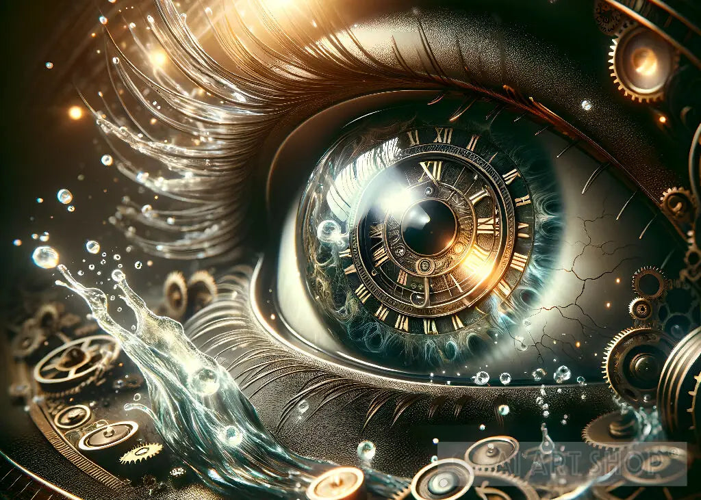 Steampunk clockwork eye