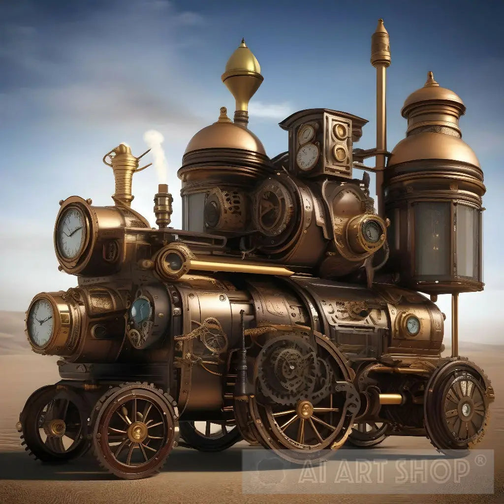 Steampunk Marvels: A Collection of AI-Rendered Gadgets